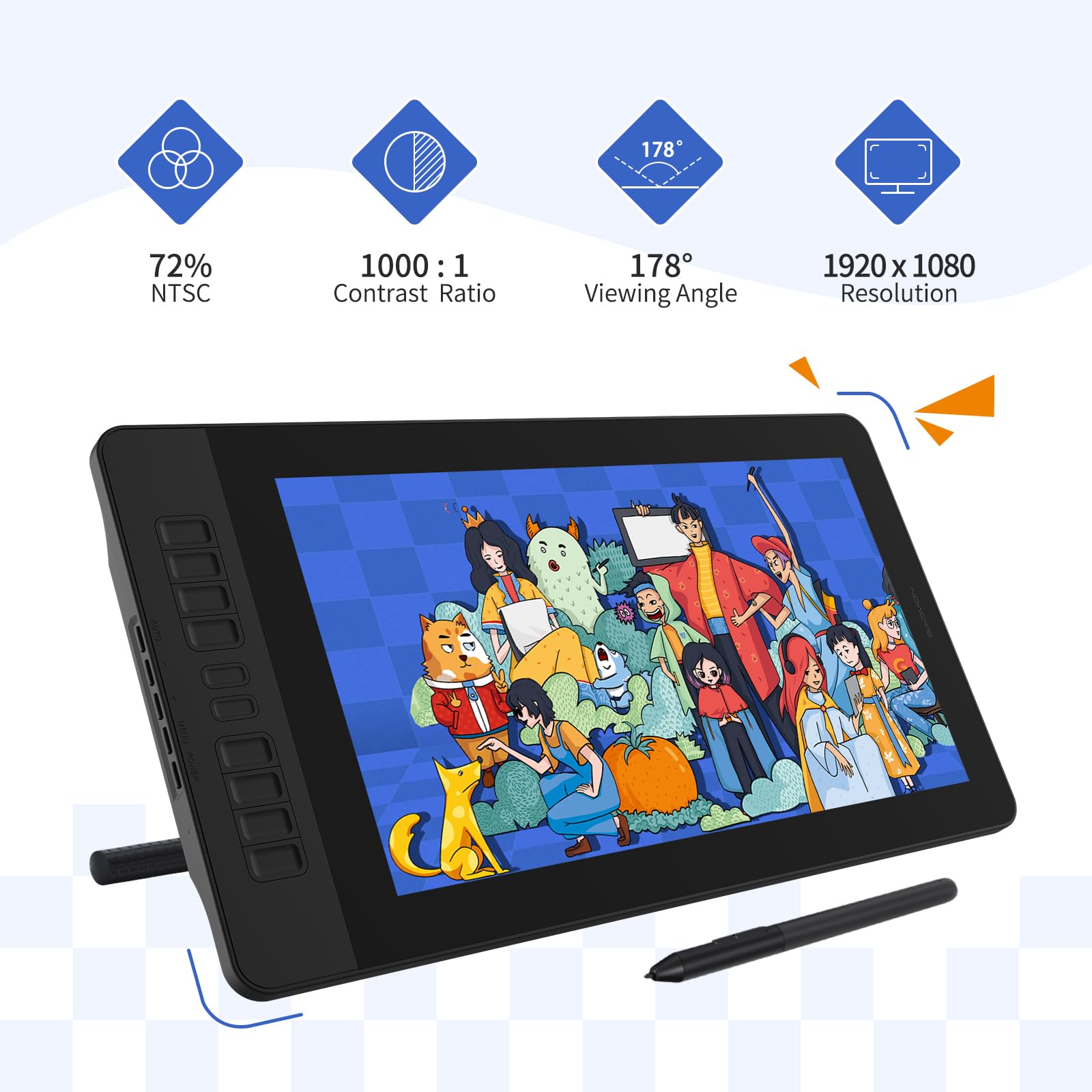 Mua Drawing Tablet with Screen GAOMON PD1561 Drawing Monitor Art Tablet ...