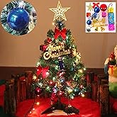 Amazon.com: Juegoal 2 Pack Christmas Mini Trees, 24 Inch Table Top Artificial Xmas Pine Trees ...