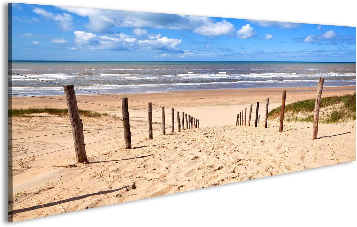 islandburner Bild Bilder auf Leinwand Weg zum Meer Strand Dünen Nordsee Poster, Leinwandbild ...