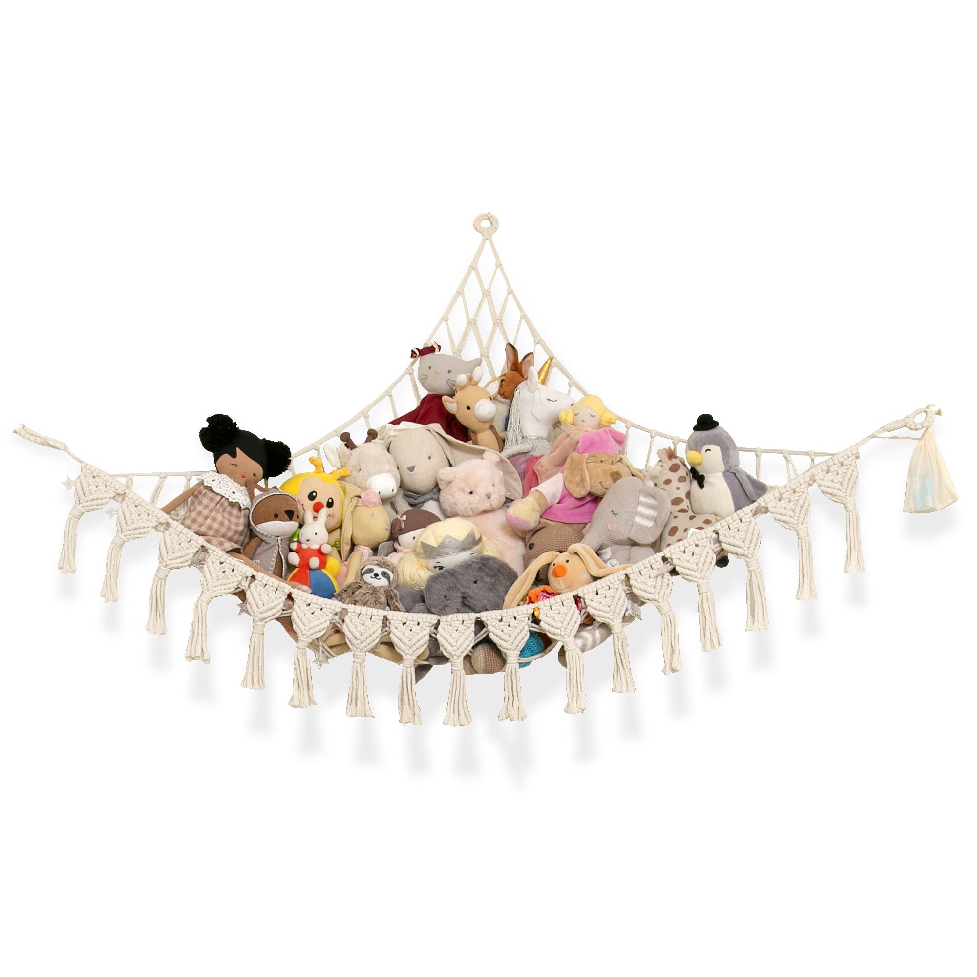 Abby Baby Extra Large Stuffed Animal Storage Hammock Corner with LED ...