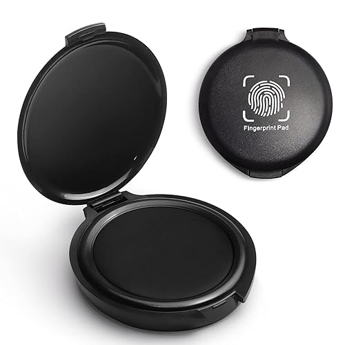 1 Pack Thumbprint Fingerprint Ink Pad Stamp Pad for Notary Supplies ...