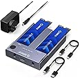 Amazon.com: ORICO M.2 NVMe Docking Station Dual-Bay SSD Cloner USB A/C to NVMe SSD Enclosure ...