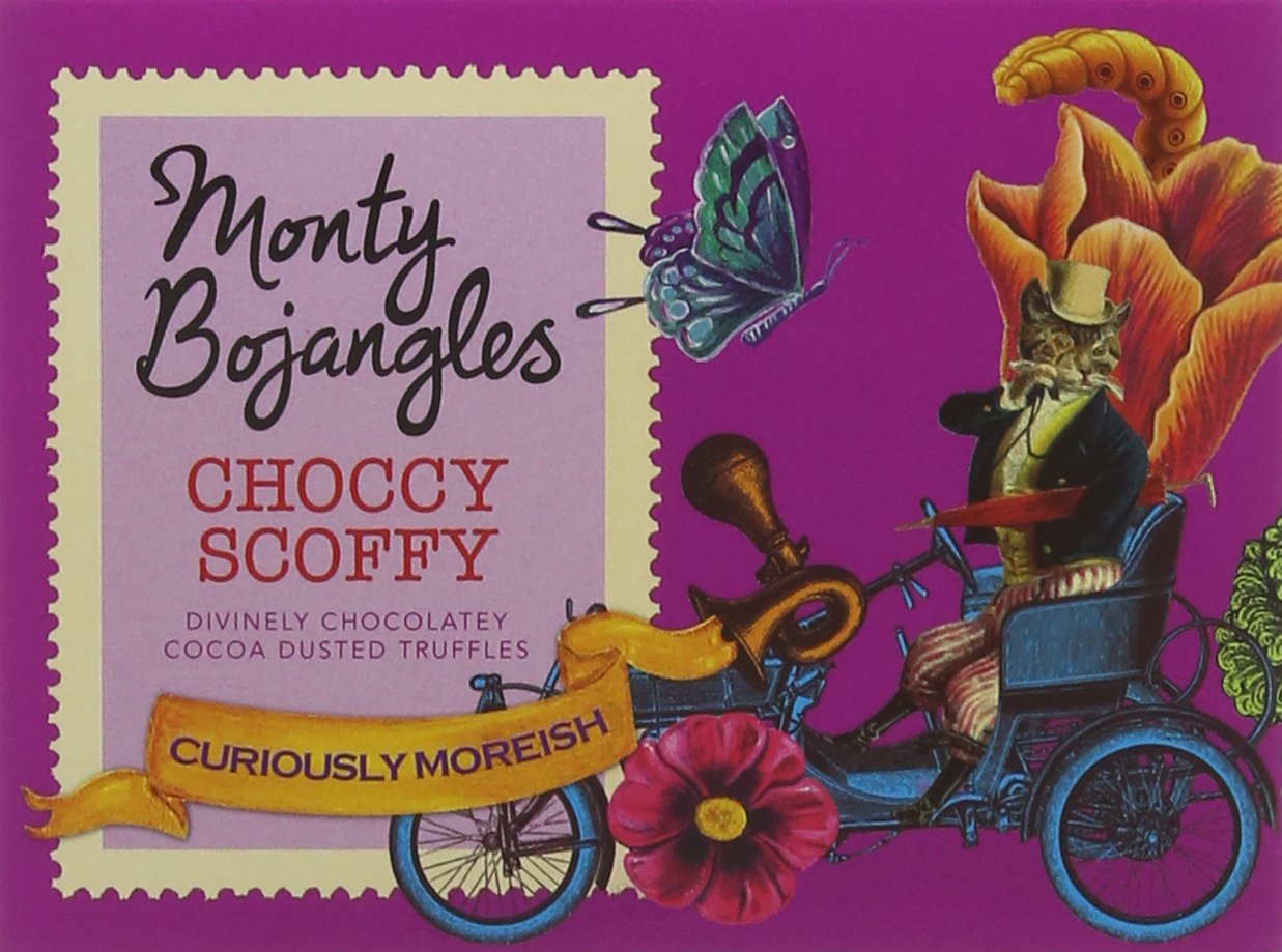 Buy Monty Bojangles Choccy Scoffy Individually Wrapped Cocoa Dusted ...