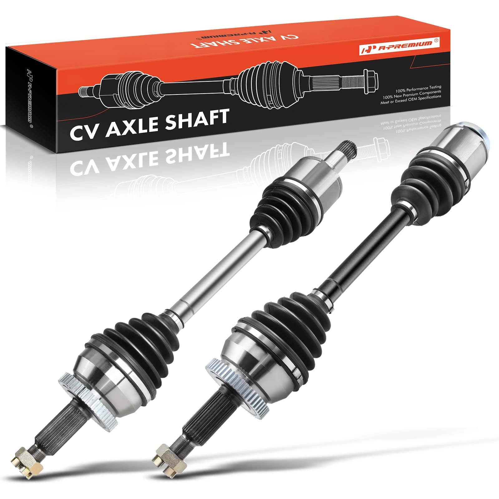 A-Premium Pair (2) Front CV Axle Shaft Assembly Compatible with Hyundai Santa Fe 2007 2008 2009 ...