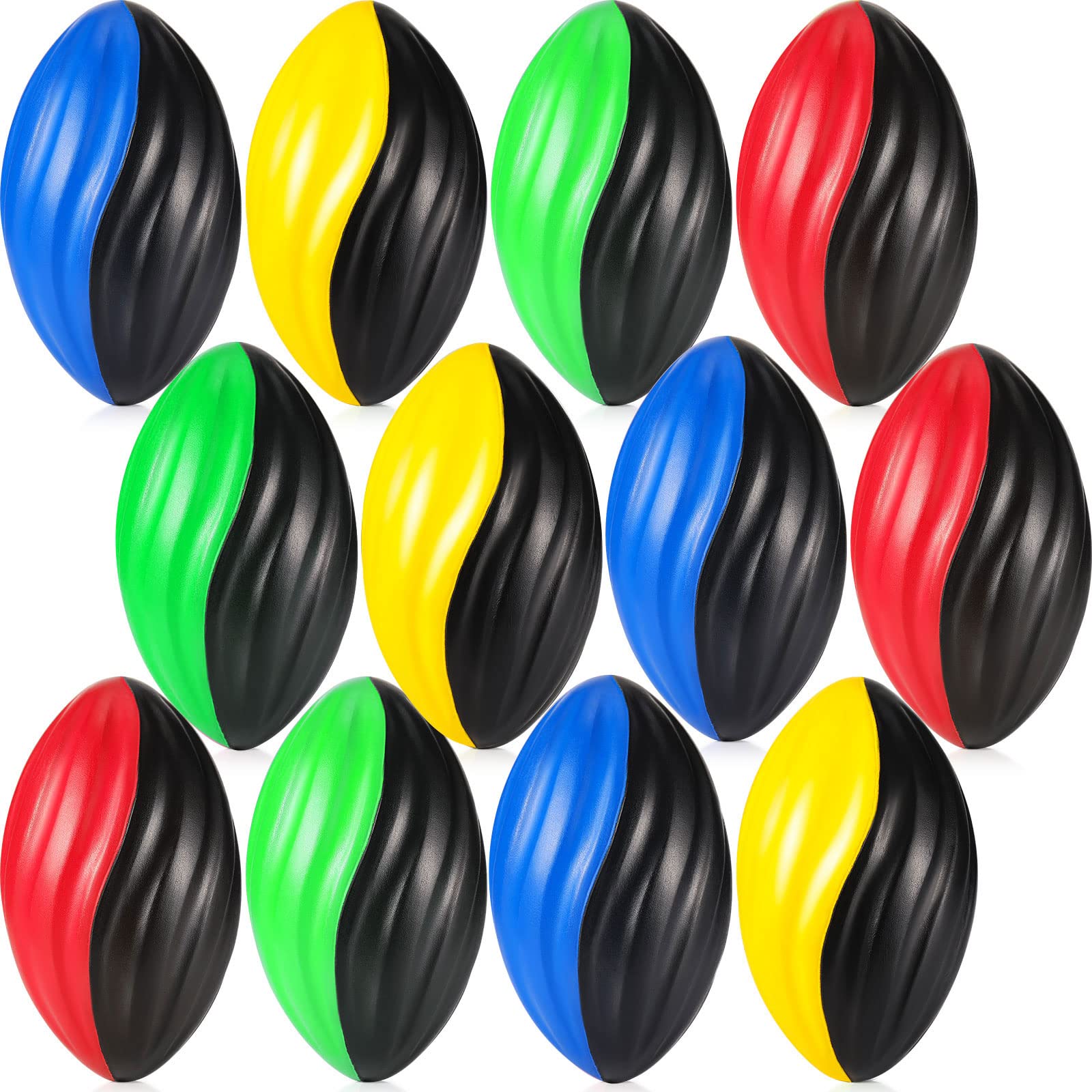 Jerify 12 Pcs Mini Foam Footballs for Kids Students 7 Inch Small Spiral ...