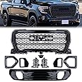 Amazon.com: KAMDKI Grille Set 9pcs Compatible with 2019-2022 GMC Sierra ...