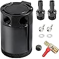 Amazon.com: AOCISKA Oil Catch Can with Drain Valve,2 Port Air Oil Separator Kit Catch Can Kit ...