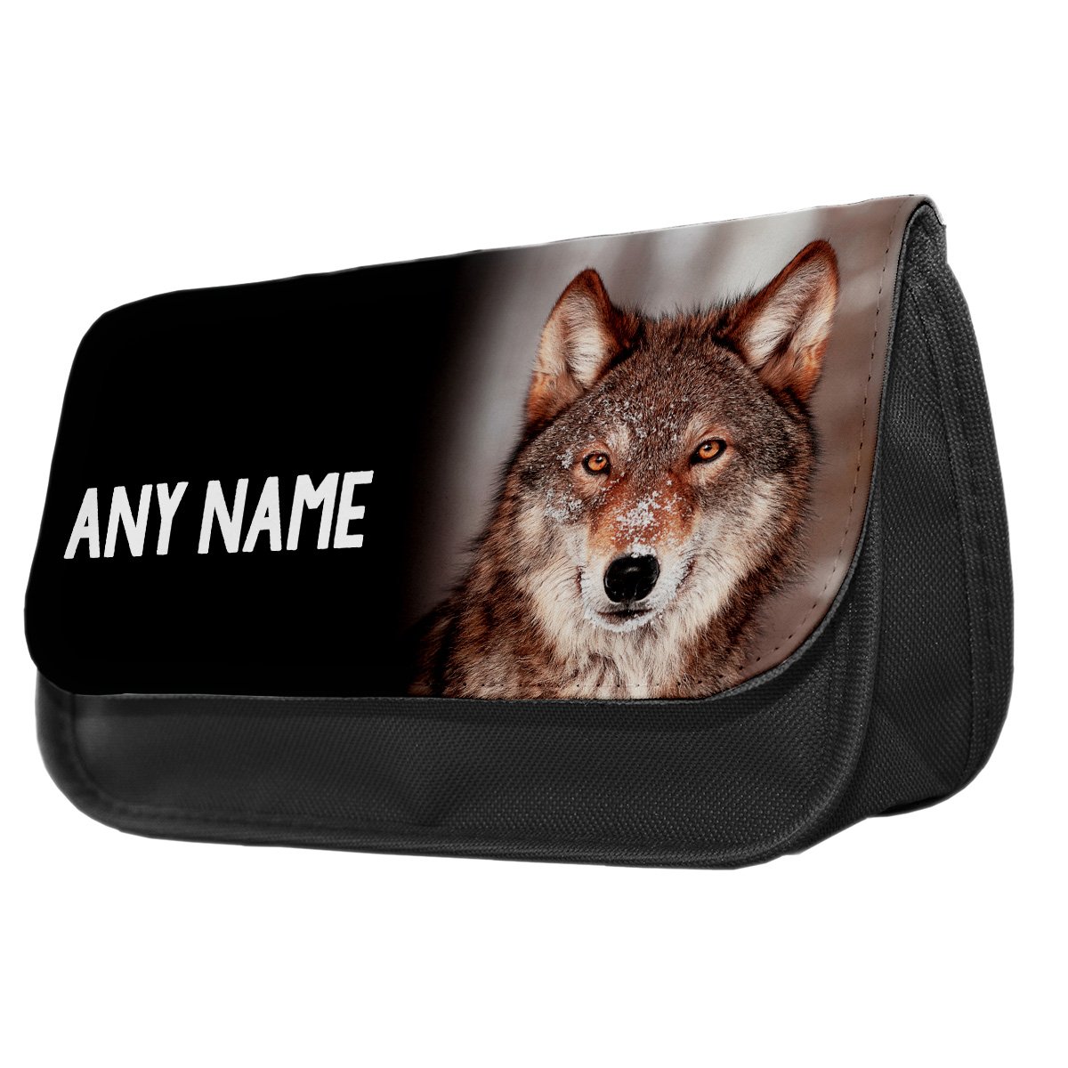 Personalised Grey Wolf Animal Pencil Case/Make up Bag 145 2018: Amazon ...