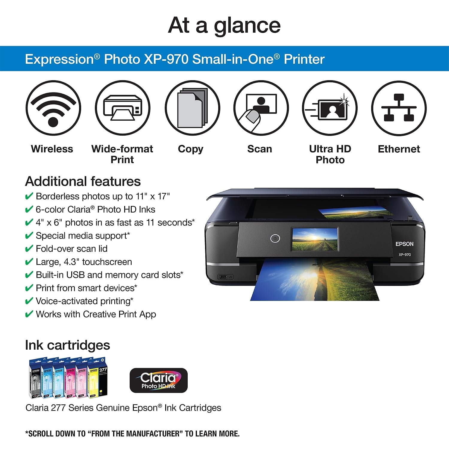 Mua Epson Expression Photo XP-970 Wireless Color Photo Printer with ...