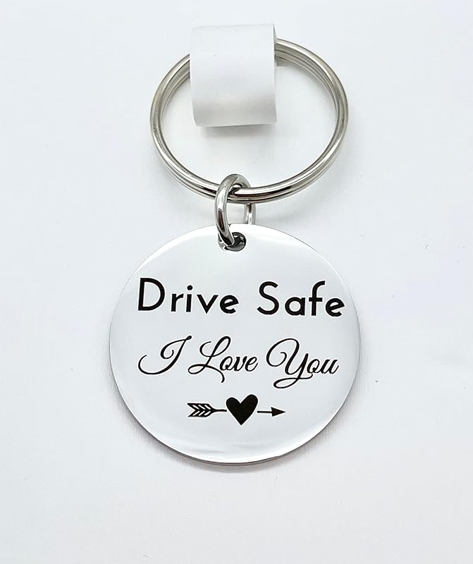Drive Safe I Love You Keyring Keychain: Amazon.co.uk: Handmade