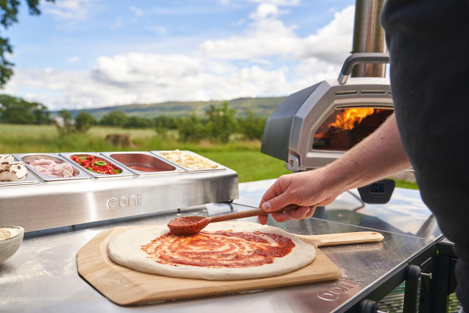 Mua Medium Modular Table - 31x22x35" Pizza Oven Table Cart, Stainless ...