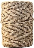 Tenn Well Jute Twine, Natural Thick Jute String 3Ply Jute Rope for ...