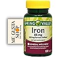 Amazon.com: Spring Valley Iron Tablets Dietary Supplement Value Size ...