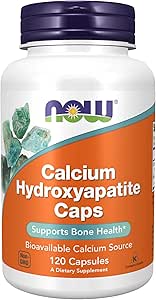 Amazon.com: NOW Supplements, Calcium Hydroxyapatite Caps, Supports Bone ...