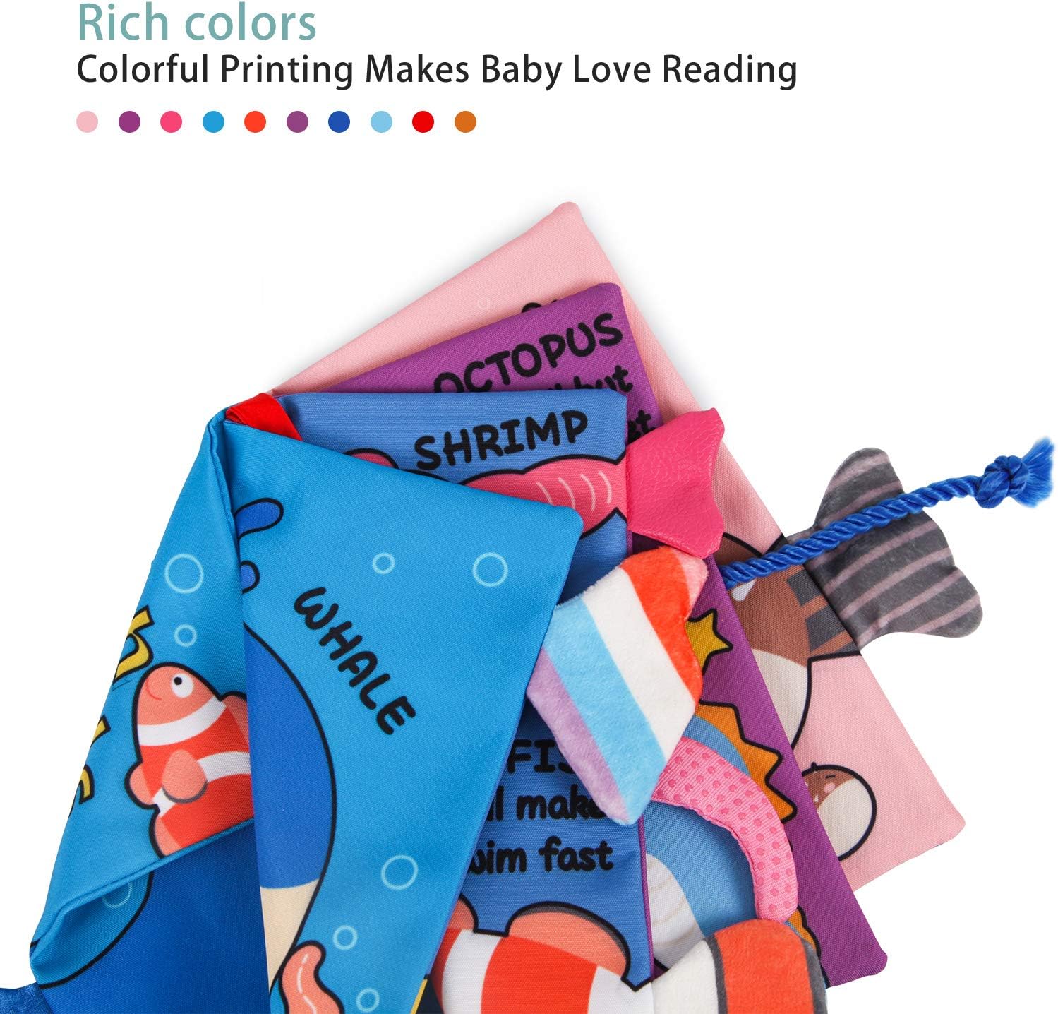 beiens 9 Theme Felt Quiet Books – Ultra Soft Baby Books Touch and Feel ...