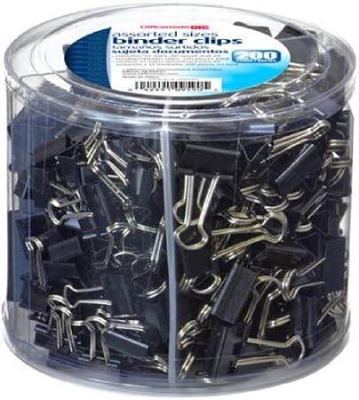Amazon.com : Binder Clips Assorted Sizes 200 Count : Office Products