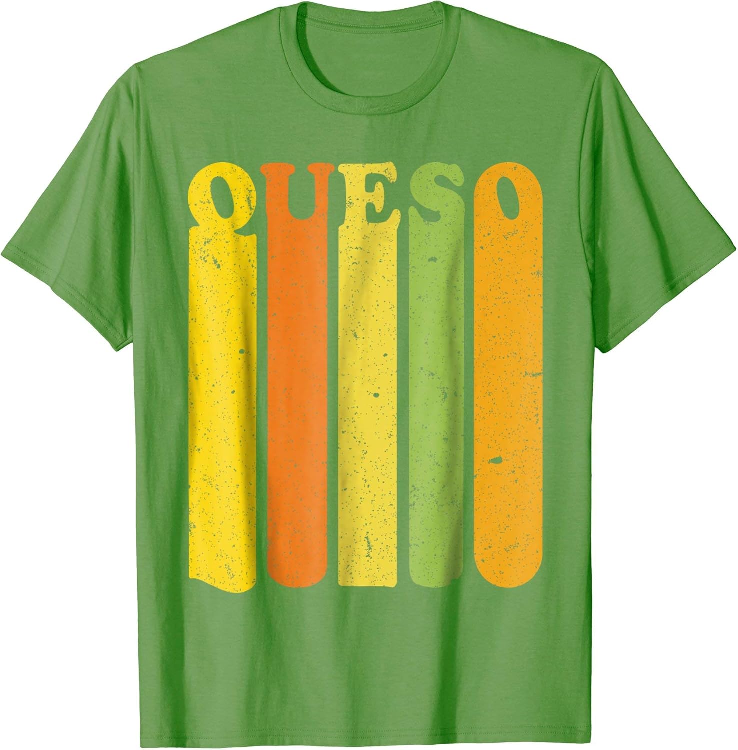 Amazon.com: Vintage Style Funny Queso T-Shirt Distressed Retro Style ...
