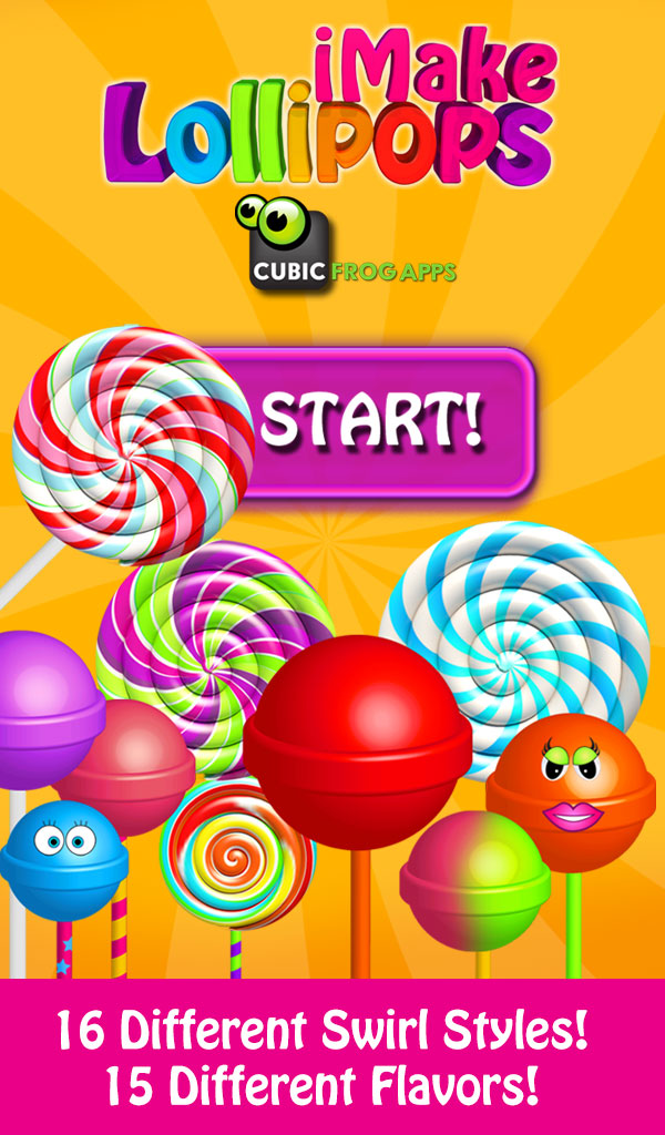iMake Lollipops - Free Lollipop Maker by Cubic Frog Apps! More ...
