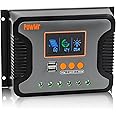 Amazon.com : 80A Solar Charge Controller 12V 24V 36V 48V Auto, Solar Regulator 80amp Paremeter ...