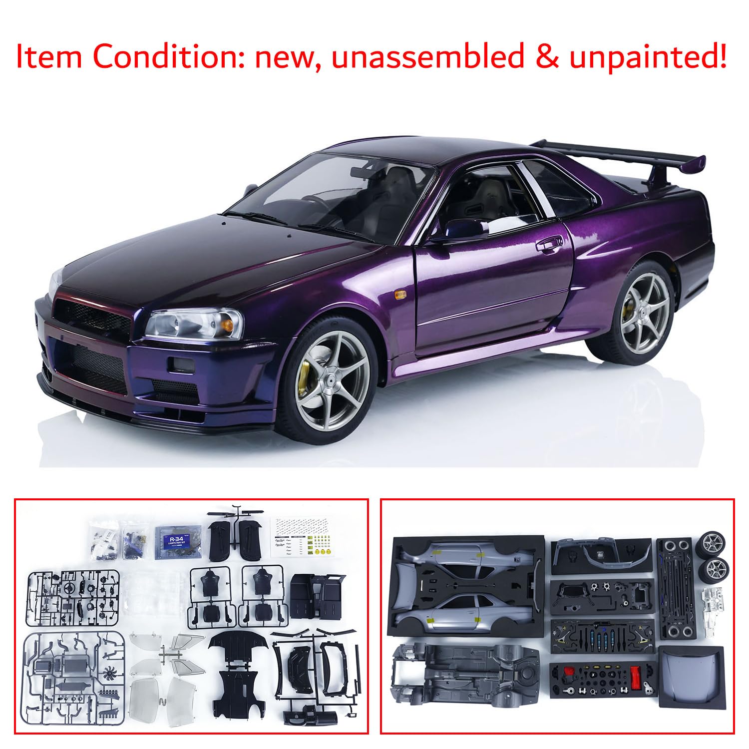 Mua Capo 1/8 RC Racing Car Skylinee GTR R34 Remote Control Drift ...