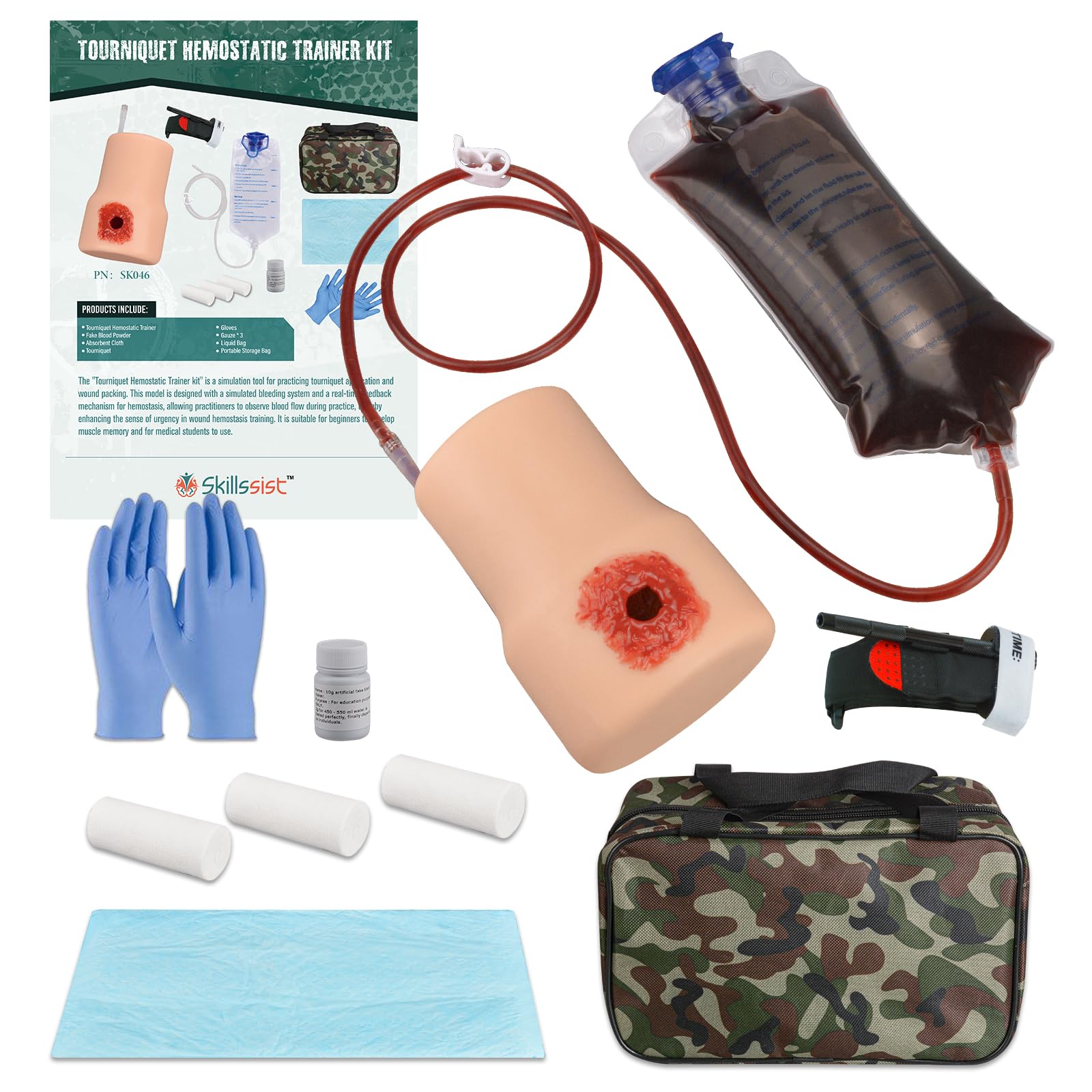 Mua Skillssist Wound Packing and Tourniquet Task Training Kit to Bleed Control for Medical ...