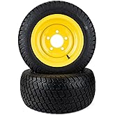 Amazon.com : MowerPartsGroup (2) Versa Turf Tire Assemblies 18x8.50-10 Fits John Deere 1023E ...