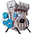 Amazon.com: Yamix Full Metal Engine Model Desk Engine, Unassembled 4 ...