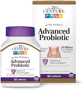 Amazon.com: 21st Century Advanced Probiotic Capsules, 60 Count (27505 ...
