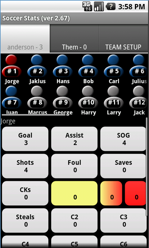 Soccer Stats Tracker w/ Playing Time Tracker:Amazon.com:Appstore for ...