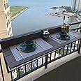 Amazon.com: Balcony Folding Deck Table, Mountable Balcony Table ...