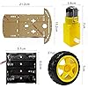 The perseids DIY Robot Smart Car Chassis Kit with Speed Encoder, 2 ...