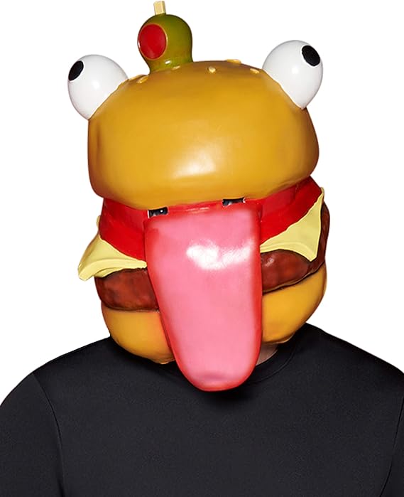 Amazon.com: Latex Beef Boss Fortnite Mask Deluxe - Officially Licensed ...