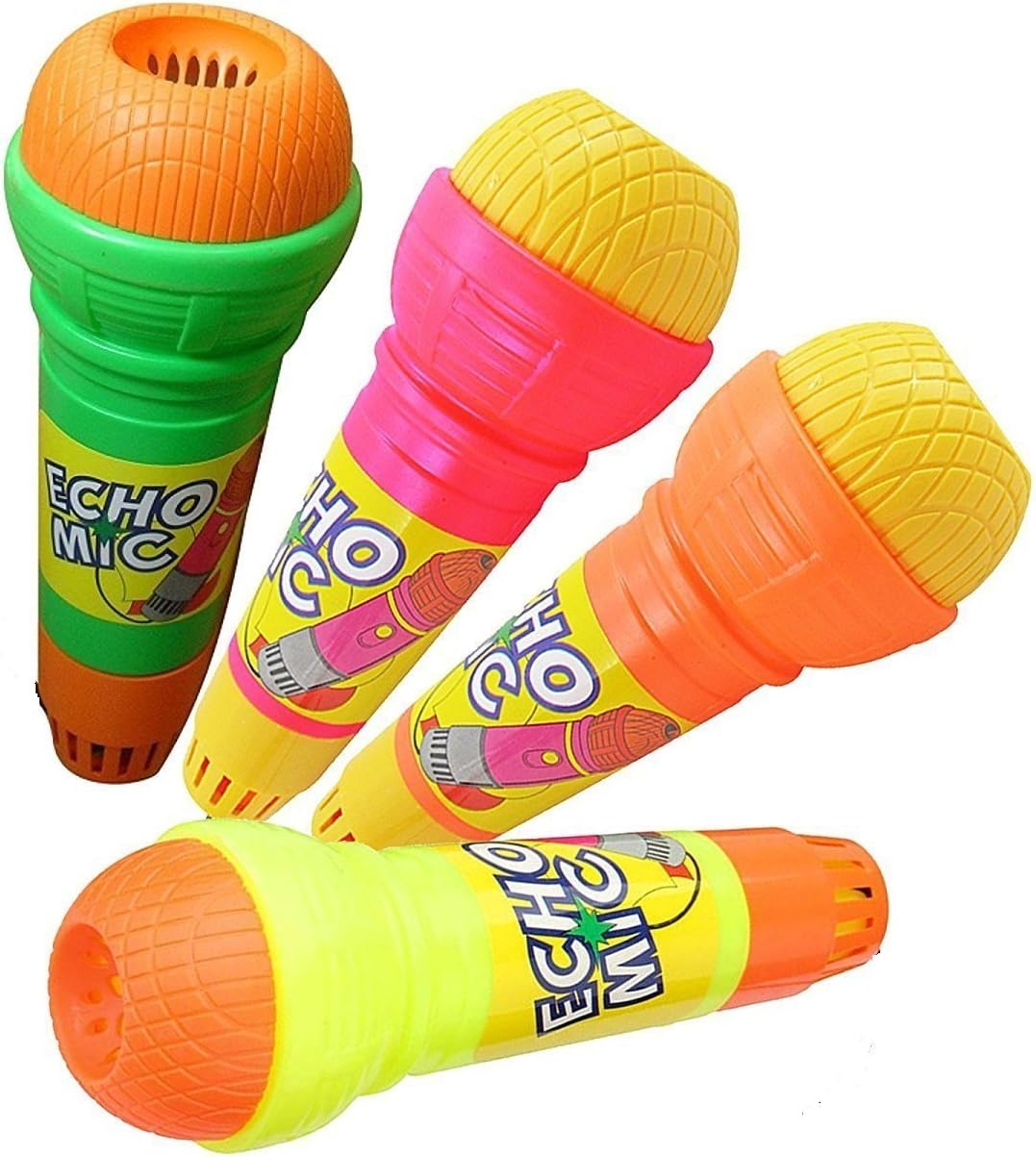 Toy Echo Microphone Variety Pack of 12 - Pretend Play Multicolor ...