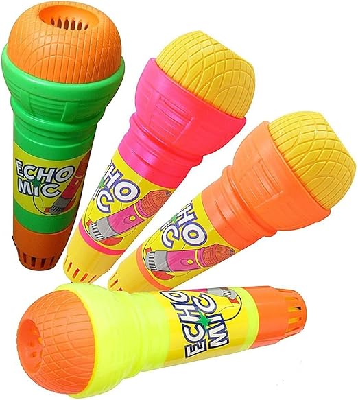 Toy Echo Microphone Variety Pack of 12 - Pretend Play Multicolor ...