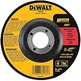 DEWALT Disco Laminado de Desbaste y Pulido 4-1/2 Pulgadas Grano 80 ...