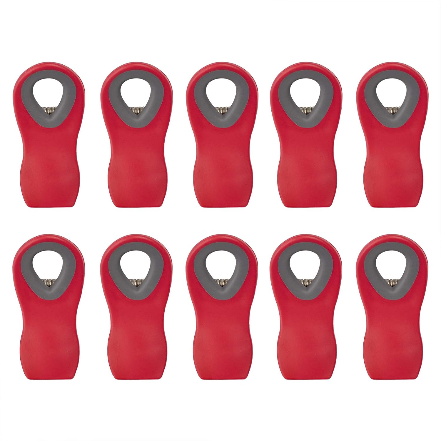 Amazon.com: Cook with Color 10 Pc Bag Clips with Magnet, Food Clips ...