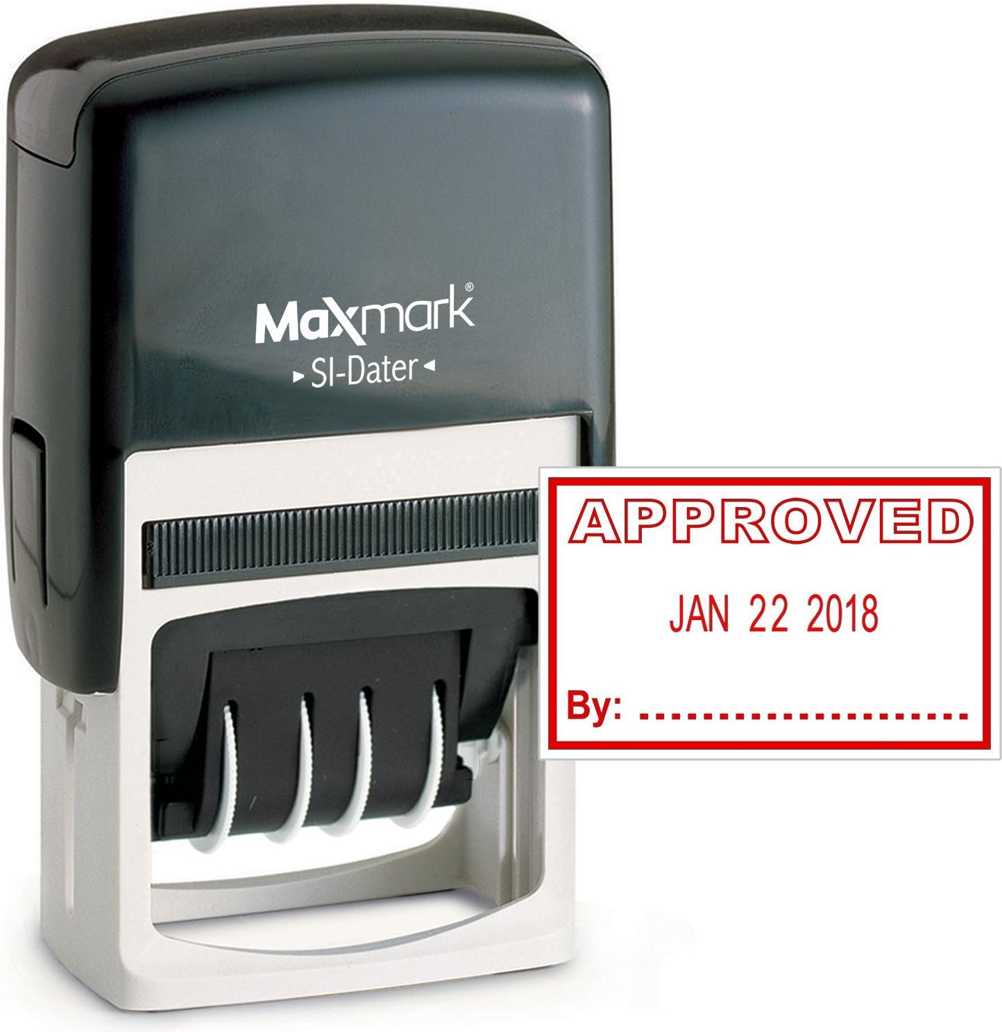 Amazon.com : MaxMark Office Date Stamp with Approved Self Inking Date ...