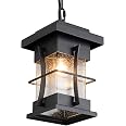 EERU Outdoor Pendant Light Fixture Exterior Hanging Lantern with ...