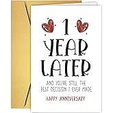 Amazon.com : 1 Year Anniversary Wedding Gifts for Him & Her, First ...