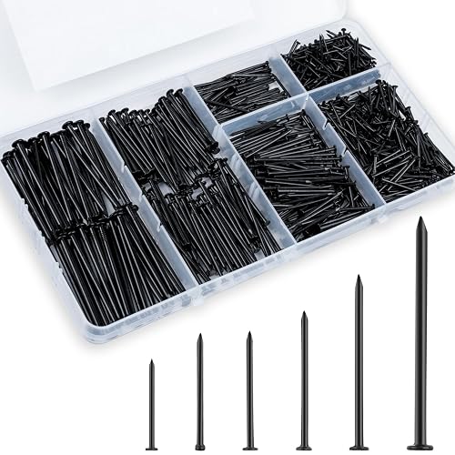 KURUI Black Nails for Hanging Wall Decor Tapestry Pictures Frame,700pc ...