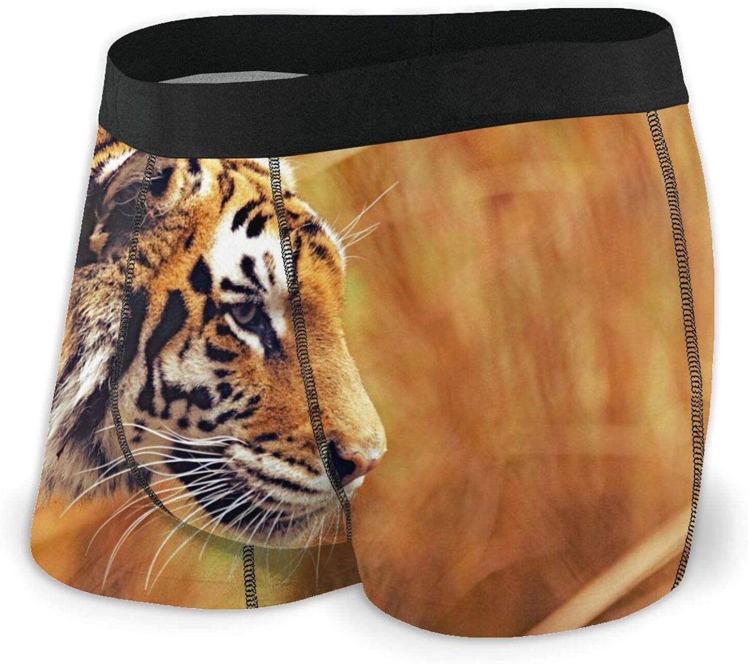 Adamitt Bengal Tiger Preying Men's Boxer Briefs Regular Soft Breathable ...