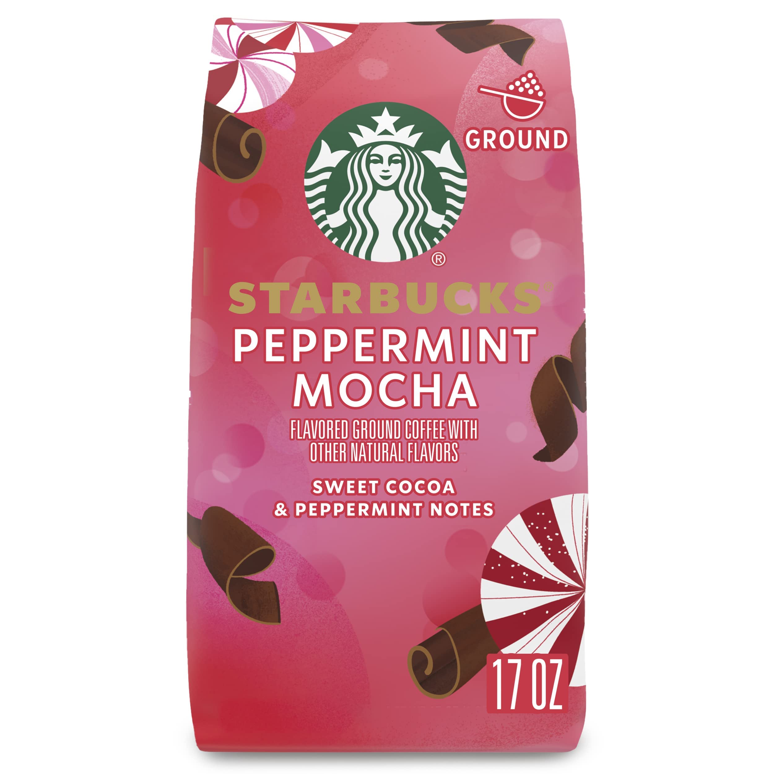 Mua Starbucks Ground Coffee, Peppermint Mocha Naturally Flavored Coffee ...