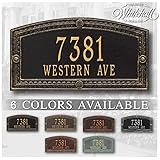 Amazon.com: Personalized Cast Metal Address plaque - The Providence ...