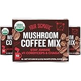 Amazon.com : Four Sigmatic Mushroom Coffee Mix Pack of 2 - Lion's Mane and Chaga & Cordyceps and ...
