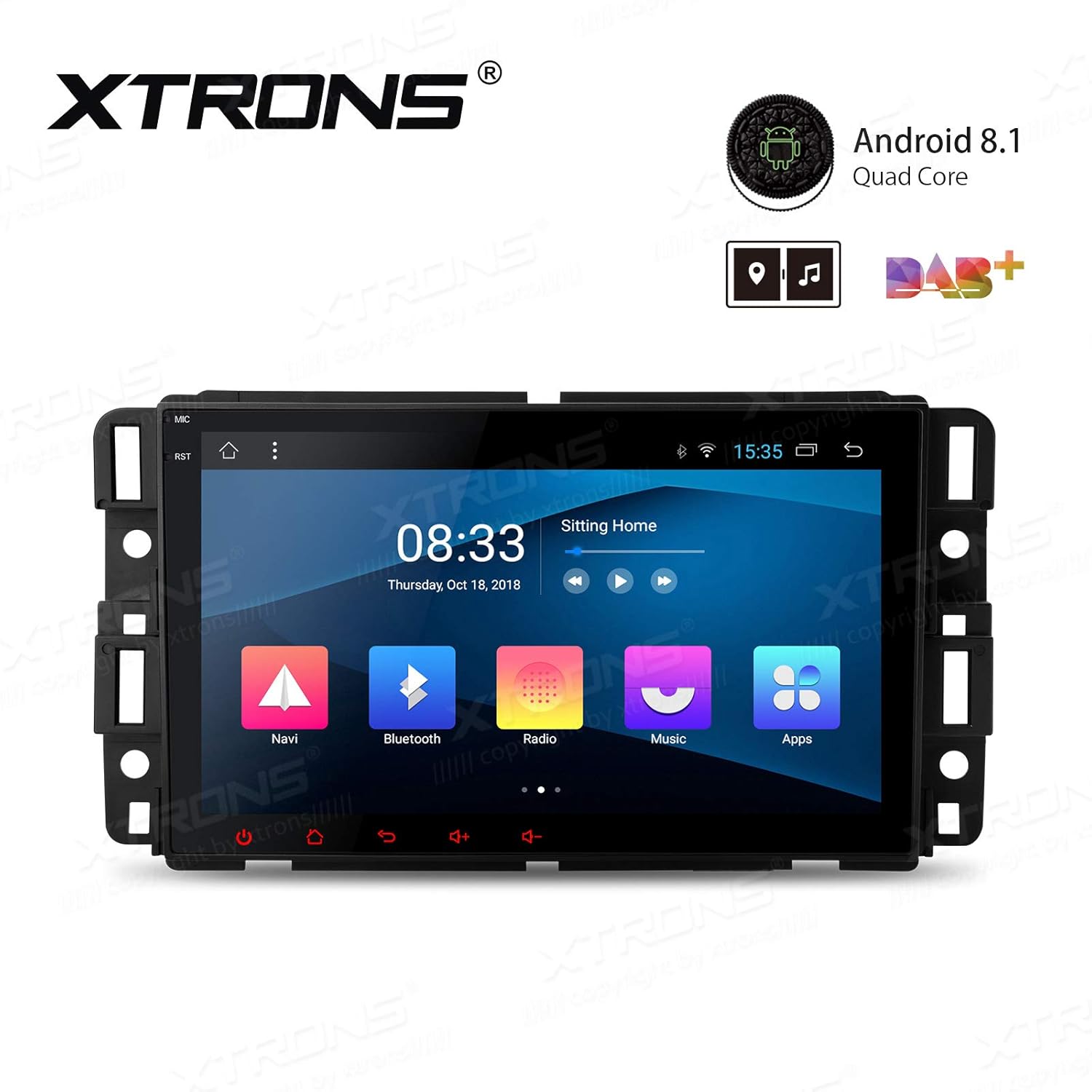 XTRONS Android 8.1 Car Stereo Radio 8 Inch Touch Screen: Amazon.in ...