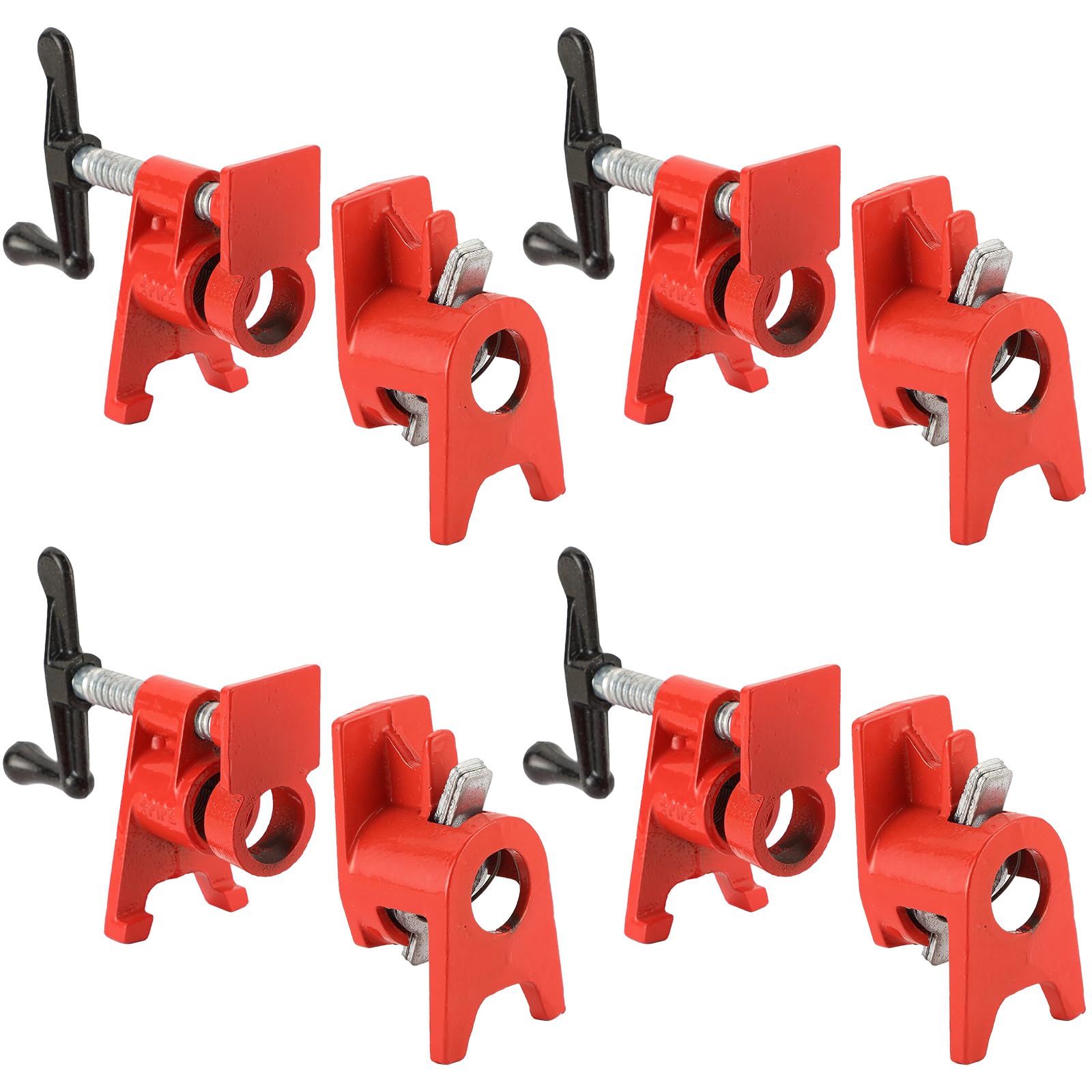 Mua FLKQC 3/4" Wood Gluing Pipe Clamp Set with Unique Foot Design Red ...
