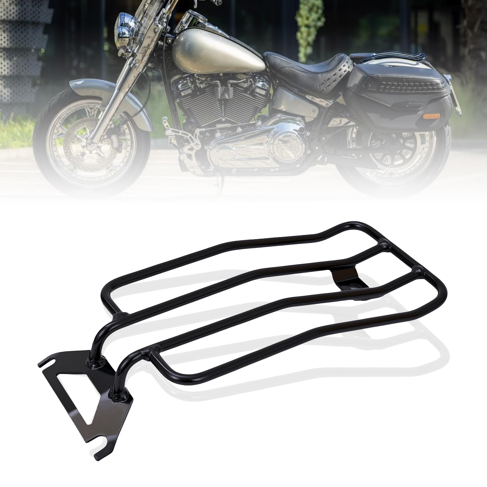 Classic Luggage Rack Motorcycle Rear Seat Luggage Rack Solo Seat for ...