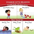 Charge into Reading Decodable Books (Stage 1): 5 Short Vowel Decodable ...