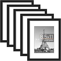 Giftgarden Black 8.5x11 Picture Frame Set of 12, Multi 8.5 x 11 Frames Bulk for Award ...