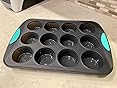 Amazon.com: Trudeau Structure Pro Silicone Muffin Pan, 12 Cup, Grey ...